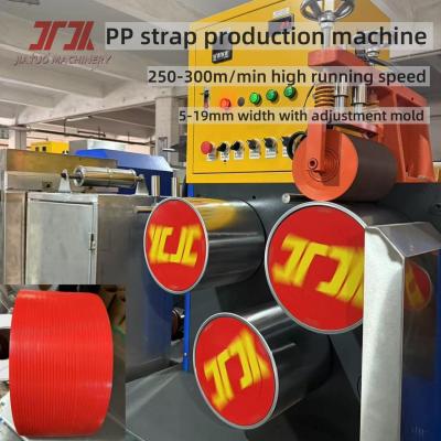 China Bakstenen kartonnen Verpakking PP band Extrusie lijn met automatische wikkelmachine maken lange lengte banden for sale