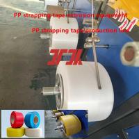 China 5-19mm Width GUOMAO Reducer PP Strap Making Machine with PLC Control and Automatic Winder for sale