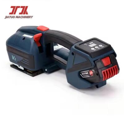 Cina Macchina reggiatrice elettrica OEM per reggette in PET da 0,5 mm, sigillatura con batteria, imballatrice pneumatica in vendita