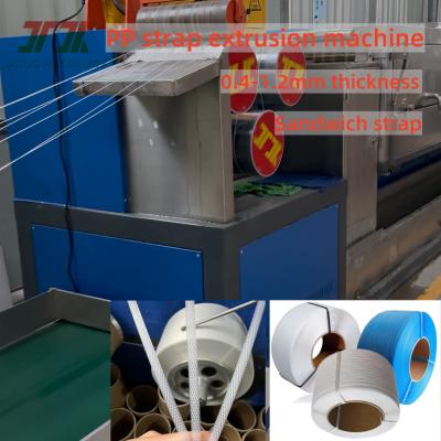 Cina 200kg/H PP Strap Making Machine With Automatic Winding Making Straightness PP Strapping 5-19mm in vendita