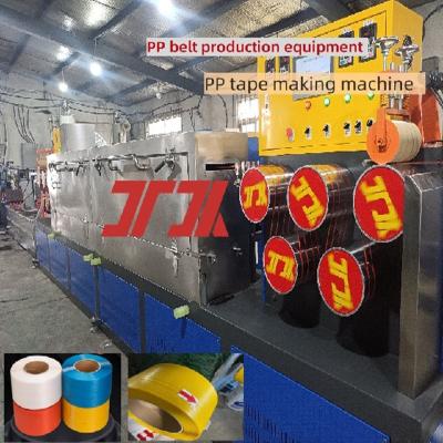 China PP Kunststof Verpakkingsapparatuur PP Verpakkingstape Productielijn Met 5-19mm Breedte Te koop