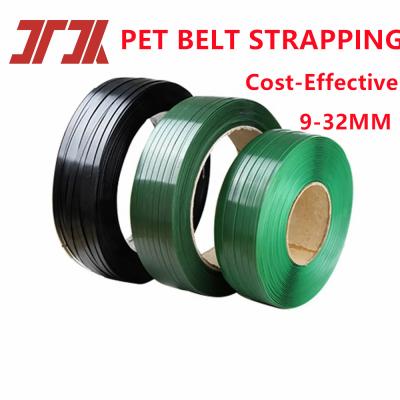 350-950kgf 張力 PET ストラップ グリーンエンボス梱包バンド パレットレンガ用