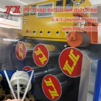 China Single Screw PP Strap Making Machine 4nets Automatic Changer PLC Control 90-135mm for sale