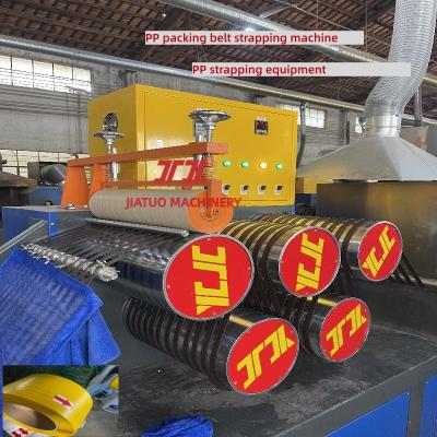 China PLC control Automatic 5-19mm PP Strap Production Line Band Belt Extrusion Production Line for sale
