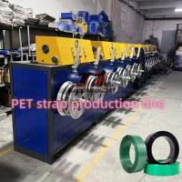 China PET Strap Making Machine 220-500kg/h Capacity Non-Stop Screen Changer 9-32mm Strap for sale