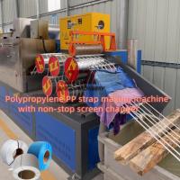 China PP Strap Making Machine 5-19mm Width 110mm Screw Non-Stop Screen Changer Automatic Strapping for sale