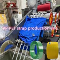 China 5-19mm Industrial PP Strap Making Machine 80-500kgH Double Embossing for sale
