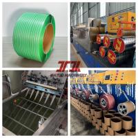 China 5-19mm Industrial PP Strap Making Machine 80-500kgH Double Embossing for sale