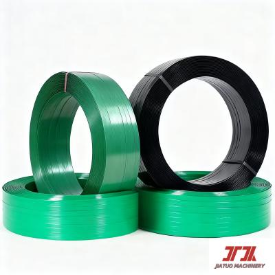 China 9-32mm Green Black PET Packing Belt PET Strapping Use For Cargoes Packing for sale
