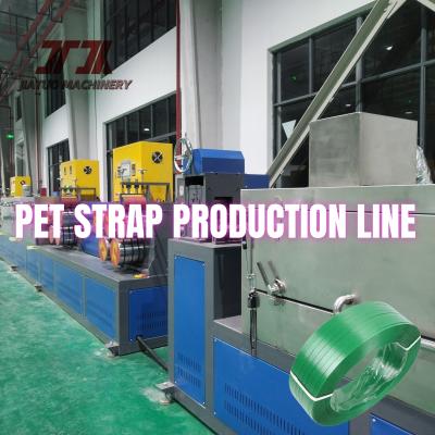China Single Screw PET Plastic Strap Production Line Making Packing Belt Strap With 150m/min Line Speed for sale