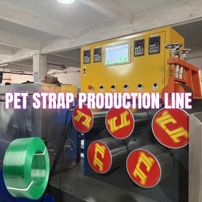 China Efficiency Pet Strap Making Machinery Packing Belt Production Line With 3.5m2 Filter for sale