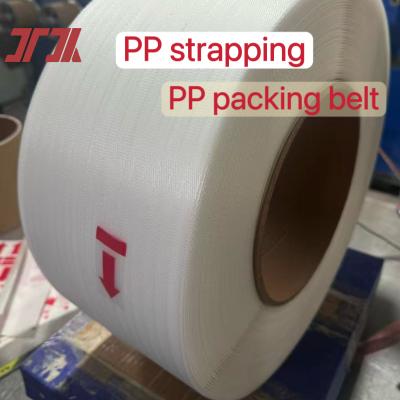 China PP strapping colored 5-19mm PP binding straps made from 100% recycled PP polypropylene material for sale