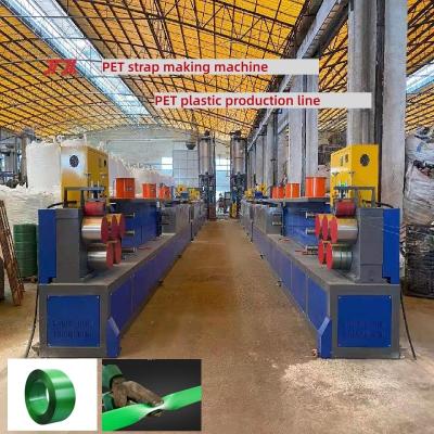 China PET Strapping Band Making Machine 9–25mm PET Packing Belt Production Machine with PLC Control System. for sale