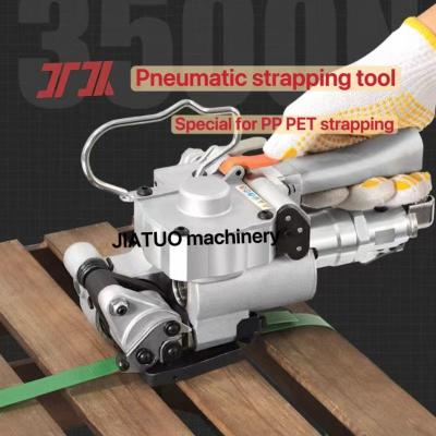 China High-speed pneumatic strapping machine automatic PP PET strapping machine for hot melt bonding for sale