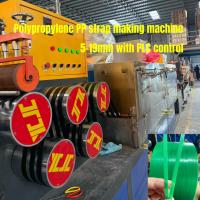 China Fully Automatic PP Strap Making Machine 6 Lines 300-380 kg/h with PLC for sale