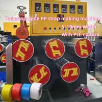 China Recycled Material Use PP Strap Making Machine With Single Double Screw Fully Automatic for sale