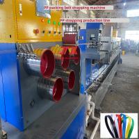 China PP Strap Making Machine 5-19mm Width PLC Controlled High Speed Extrusion Equipment 380V for sale