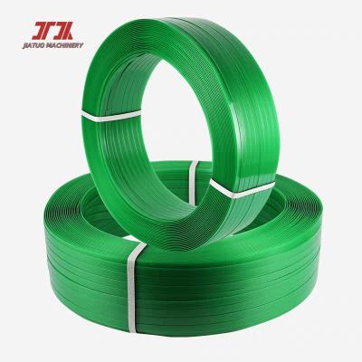 China 9-32mm Width PET Strapping Belt with Embossed Surface and 200-1000kgf Tension Strength for Heavy Cargo Packing for sale