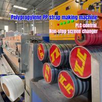 China Single Screw PP Strap Making Machine 4 Straps 230-260kg/h Polypropylene Strapping Extrusion Line for sale