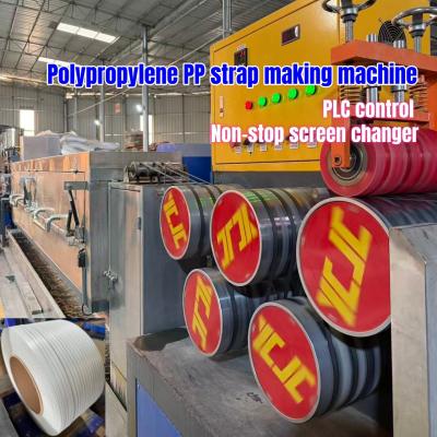 China Single Screw PP Strap Making Machine 1 To 4 Polypropylene Strapping Extrusion Line for sale