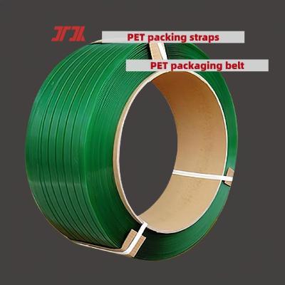 China High-speed PET packaging belt 16mm PET plastic steel belt for 300-1500KG pull for sale