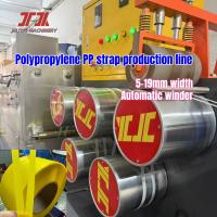 China Fully Automatic Double Screw PP Strap Making Machine 230-260kg/h PLC Control for sale