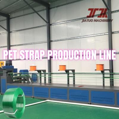 China 9-32mm PET Strap Production Line With Larger Filter Make Automatic Strapping for sale