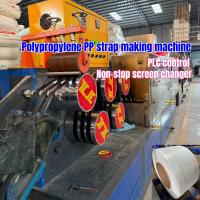 China 230-260 kg/h Fully Automatic PP Strap Making Machine with Automatic Screen Changer 380V 50Hz for sale