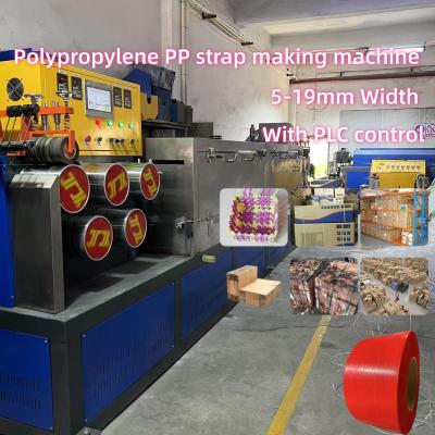 China 100% Polypropylene PP Strapping Manufacturing Machine PP strap making machine with PLC Control for sale