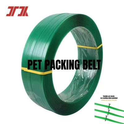 China 9-32mm Width Weather Resistant High Tensile Strength PET Packing Strap for Heavy Cargoes for sale