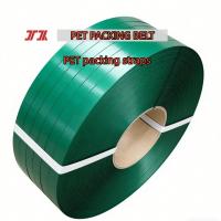 China PET binding strap Green 12mm PET strapping for automatic strapping machine for sale