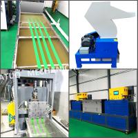 China PET Strap Making Machine 200-350kg/hr 9-32mm Width Recycled Bottle Flakes for sale