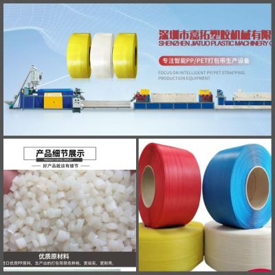 China 5mm 6mm 8mm pp de Verpakkingsriem die van de Riemband Machine met Tweelingschroefextruder maken for sale