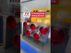 Máquina de enrolamento de correia automática de plástico PP PET Full Single Screw Full Automatic Strap Winder PET