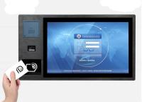 China 19 Inch Touch Screen Industrial Computer Self Service Terminal With Printer NFC RFID Reader Barcode Scanner for sale