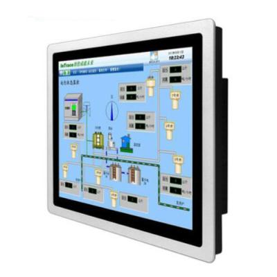 Cina Vero piano a 19 pollici a prova di polvere con schermo tattile resistivo incorporato monitor LCD industriale con involucro metallico OEM / ODM in vendita