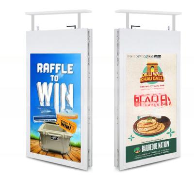 中国 天井屋根のマウント 49 インチ 双面型WIFIネットワーク 高明るさ機能のAndroidシグネージディスプレイ POPスクリーン 販売のため