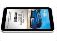 China 27 inch digital advertising totem LCD poster with split display function for sale