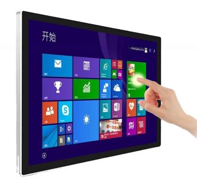 China Wall mounted 43 inch self-service information terminal touch screen monitor PC interactive kiosk with Android or Win10 OS for sale