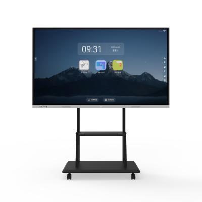Cina Android & Win10/11 OS 4K UHD 65 pollici schermo LCD touchscreen da muro chiosco pannello interattivo in vendita