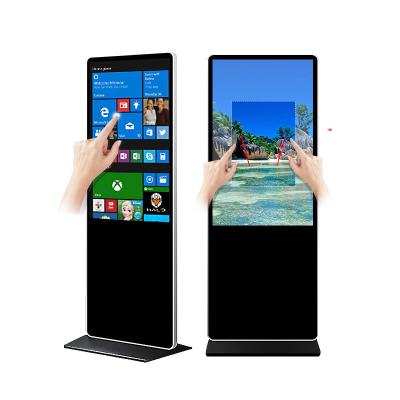 China Android ou Win11 OS 49" 50" polegadas Piso de pé todo-em-um LCD AD PC quiosque touchscreen à venda