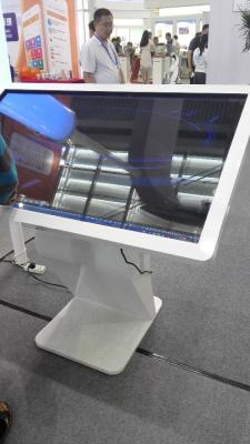 中国 27インチ ワイヤレスネットワーク キオスク スタンド PC タッチスクリーン 床 スタンド インタラクティブなタッチスクリーン パネル PC端末 販売のため