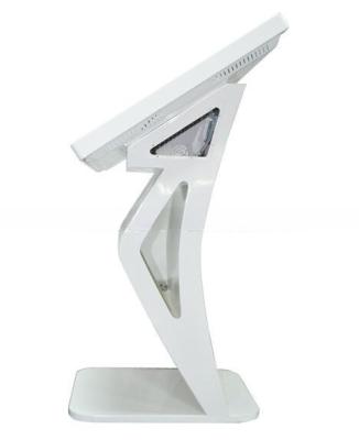 中国 27インチ ワイヤレスネットワーク キオスク スタンド PC タッチスクリーン 床 スタンド インタラクティブなタッチスクリーン パネル PC端末 販売のため