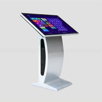 Cina 24 pollici LED touchscreen all-in-one PC Chiosco stand segnaletica digitale AD informazioni display interattivo in vendita