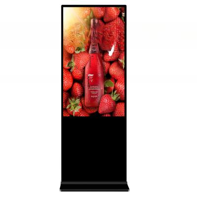 Cina 55 pollici TFT LCD display pubblicitario a LED con ruote in vendita