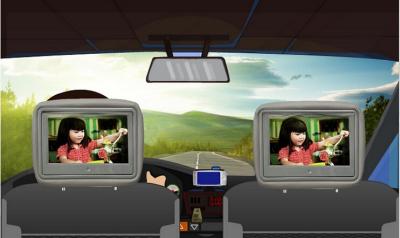 China 7 inch cab taxi 4G wifi lcd ad display hoofdsteun met android os en cms Te koop