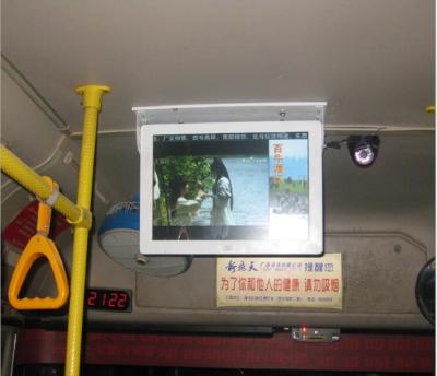 China Metal 17 Inch Auto Car Bus Monitor LCD 4G Android TV For Advertising Video Display for sale