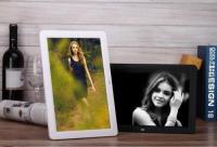 China retail AD display 12 Inch TFT LCD loop video screen with SD USB reader media player function for sale