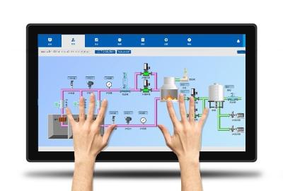 Cina Display per monitor USB touchscreen LED LCD da 21,5 pollici integrato industriale montato a parete VGA HDMI in vendita
