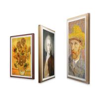 China 32 Inch Wooden Frame Advertising Display Screen With Split Display Function for sale
